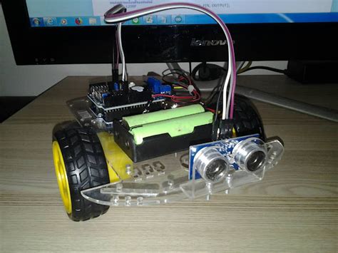 โปรเจค หุ่นยนต์หลบสิ่งกีดขวาง Arduino Uno Hy Srf05 โรบอทสยาม
