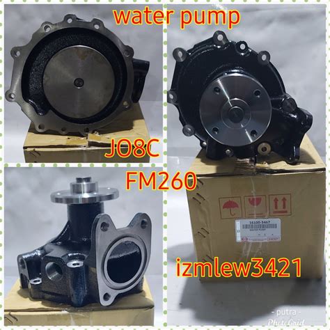 WATER PUMP POMPA AIR HINO LOHAN JO8C LUBANG BAUT 14 OEM HINO Lazada