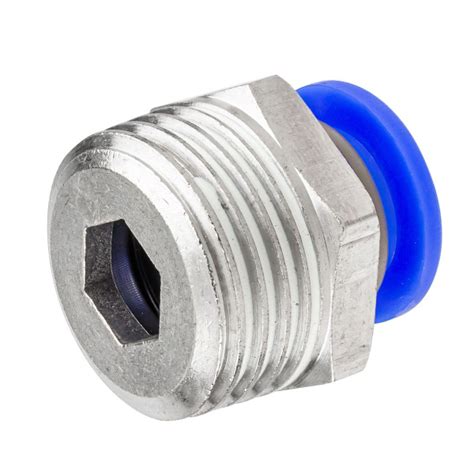 Фитинг для пластиковых трубок 10мм с наружной резьбой 1/2", F-SPC10-04 ...