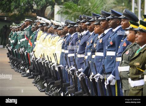 Nigerian Soldiers On Parade During The 2020 Armed Forces Remembrance