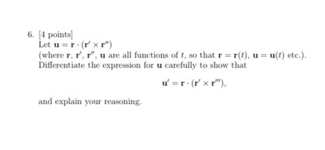solved 6 [4 points let u r r xr where r r r u