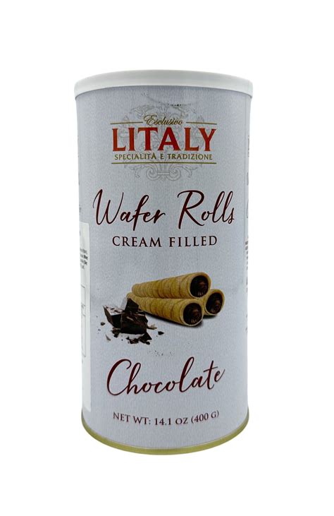 Litaly Cream Filled Wafer Rolls Chocolate Gourmet Mix