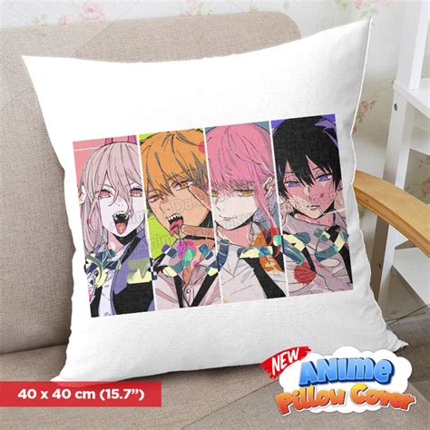 Adp Chainsaw Man 40x40cm Square Anime Dakimakura Throw Pillow Cover Ero
