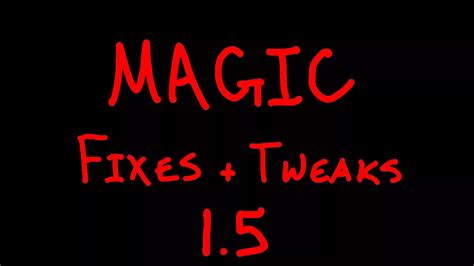 Magic Fixes And Tweaks For Skyrim 1 5 バグフィックス Skyrim Special Edition Mod データベース Mod紹介・まとめサイト