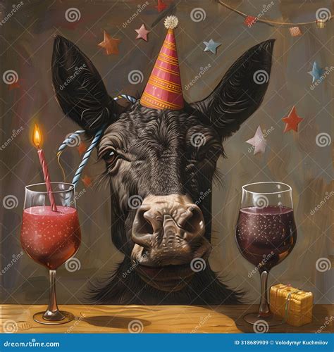 Funny Bright Happy Birthday Card Stock Illustration Illustration Of