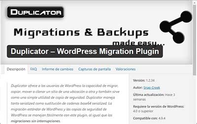 Cómo migrar WordPress hacia EspacioWWW con Duplicator Blog Espacio