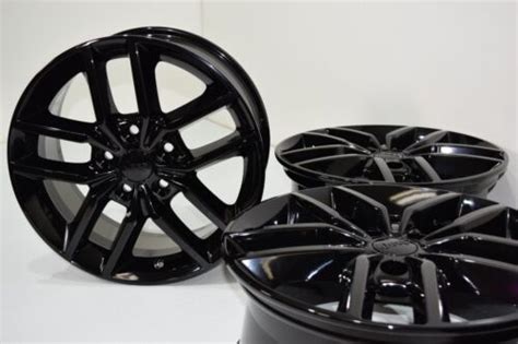 20 JEEP WAGONEER 2022 Factory OEM Original Black Wheels Rims 209