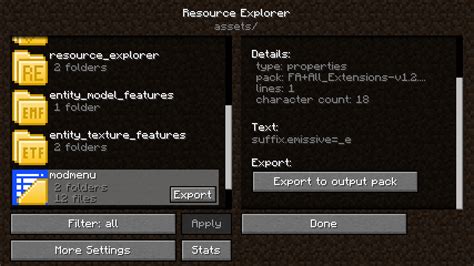 Resource Explorer Minecraft Mod