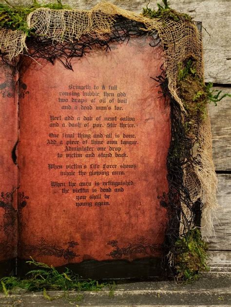 Hocus Pocus Inspired Spell Book Life Potion Halloween Decor Etsy