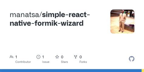 Github Manatsasimple React Native Formik Wizard