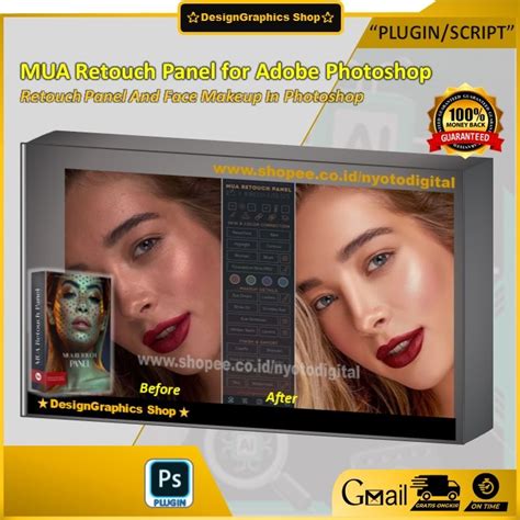 Jual Plugin Action Script MUA Retouch Panel Plugin Extention For Adobe