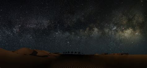 X Resolution Sahara Desert In Scenery Night X Resolution