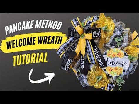 PANCAKE WREATH DIY TUTORIAL How To Make A Deco Mesh Pancake Wreath