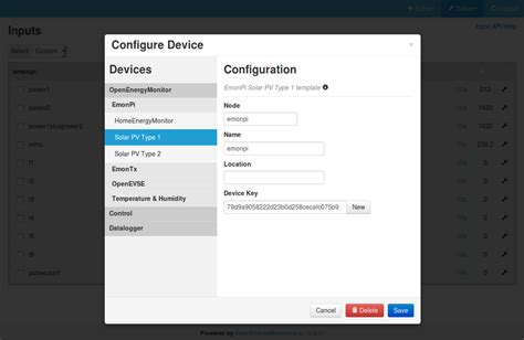 Using The New Emoncms Device Module Integration Emoncms