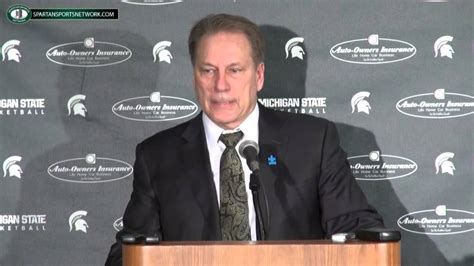 Tom Izzo Press Conference Michigan State 54 Illinois 59 Youtube