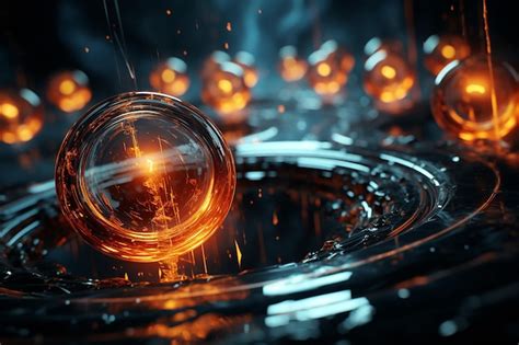 Premium Ai Image Accelerating Particles In A Hightech Particle Collider