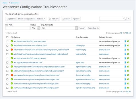 Plesk Webserver Configuration Troubleshooter Plesk