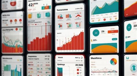 Modern Mobile Analytics Dashboard Interface Premium Ai Generated Image