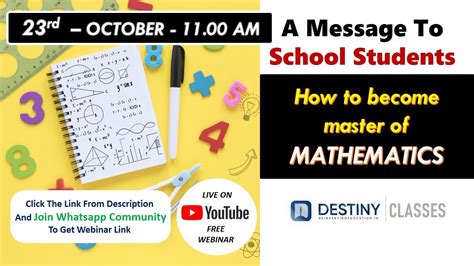 How To Become Master Of Mathematics Live Webinar Click The Link