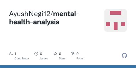 GitHub AyushNegi12 Mental Health Analysis