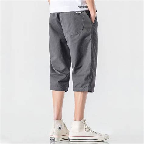 กางเกงขาสามส่วนลําลอง 3 ส่วน 3 4 สไตล์เกาหลี สําหรับผู้ชาย Shopee Thailand