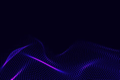 Premium Vector Abstract Particle Waving Technology Abstract Blue Waves Moving Dots Particle