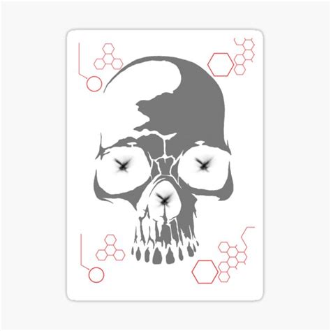 Skull Design Sticker For Sale By Tutuban Redbubble