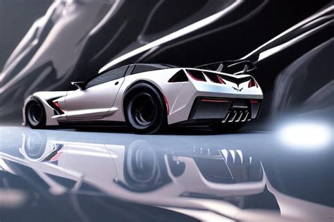 Premium Photo Neon Light Movement On Highway High Speed Sports Car In