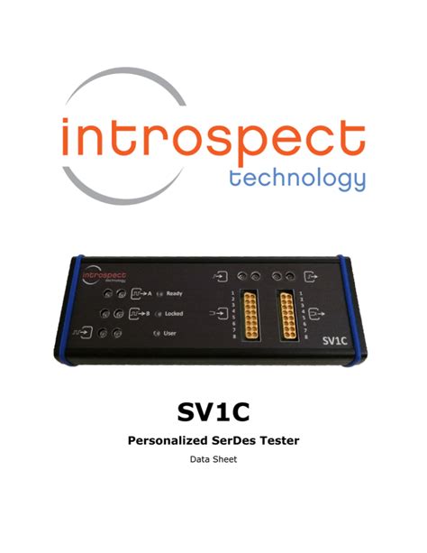 sv1c personalized serdes tester