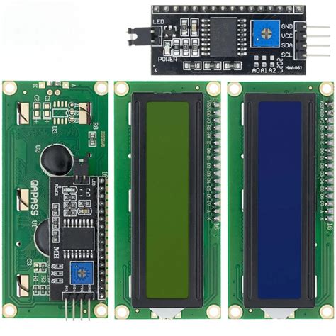 Lcd1602 1602 Lcd Module Blue Yellow Green Screen 16x2 Character Lcd Display Pcf8574t Pcf8574