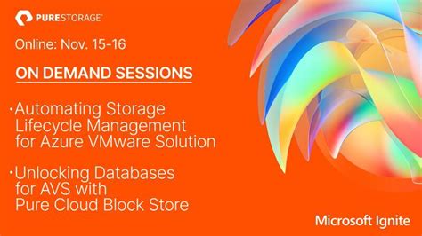 Patrick Edwards on LinkedIn: Pure Storage on LinkedIn: Join Pure Storage at Microsoft Ignite | Pure…