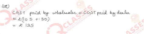 Class ICSE Maths Important Questions Chapter GST