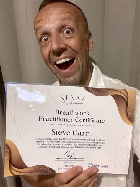 Passed Breathwork Certification At Ko Phamgan Steve Carr Bca H Posted On The Topic Linkedin