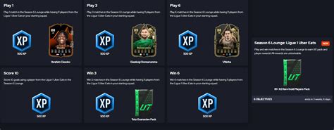 Season 6 Lounge Ligue 1 Uber Eats Objective 3000 Xp Reasportsfc