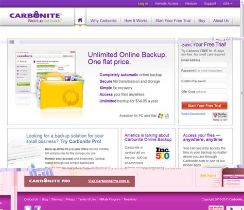 Carbonite 4 0 Backup Software