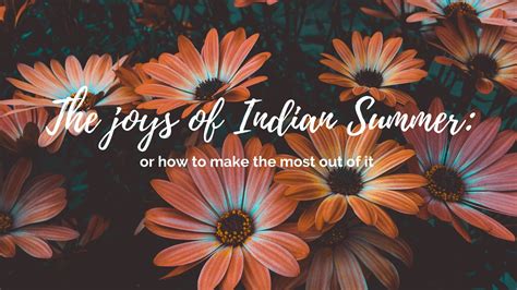 The Joys Of Indian Summer Blog Source Lifestyle