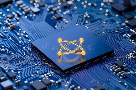 A Quantum Supercomputer And Internet Of Things Concept A Stock Circuit