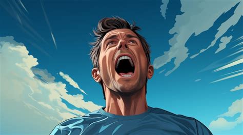 Premium Ai Image Portrait Of Angry Man Shouting