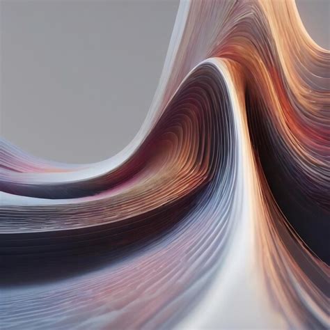 Premium Ai Image 3d Rendering Waveform Offwhite Abstract Line Texture Texture Background