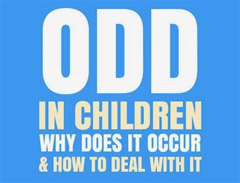 Guide On How To Treat Oppositional Defiant Disorder Goally