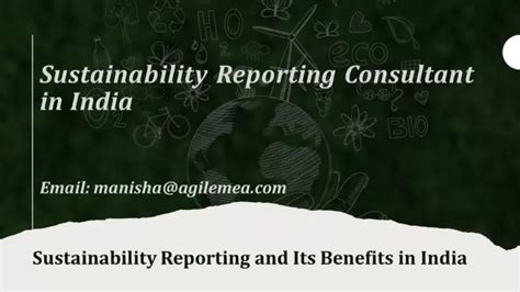 PPT Sustainability Reporting And Its Benefits In India PowerPoint Presentation ID