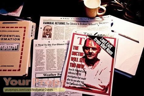 Hannibal Hannibal Lecter Fbi File Andyana Jones Replica Movie Prop