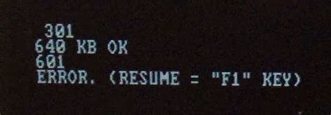 Tynemouth Software Keyboard Error Press F1 IBM 5160 Part 3