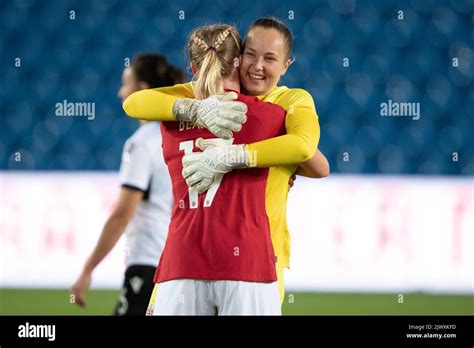 Oslo Norway 06th Sep 2022 Goalkeeper Aurora Mikalsen 23 And Julie