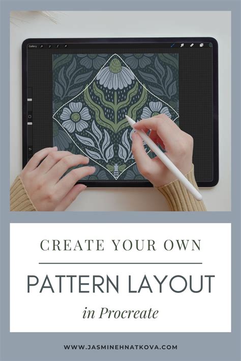 create your own pattern layout in procreate surface pattern design sketchbooks repeating