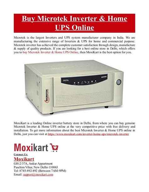 Buy Microtek Inverter And Home Ups Online