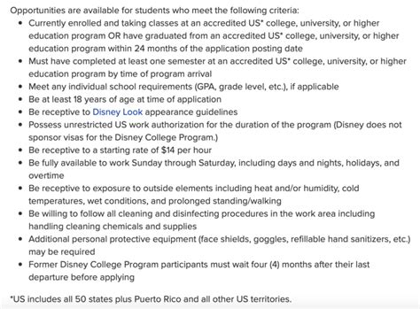 Disney College Program Application Dates 2025 Pdf Grant Finley