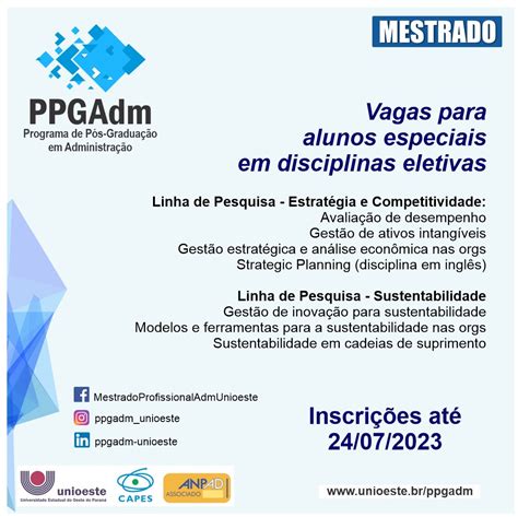 Unioeste Pós Graduação Em Administração Abre Inscrições Para Alunos