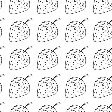 Vector Seamless Patr N Con Fresa Vector Premium