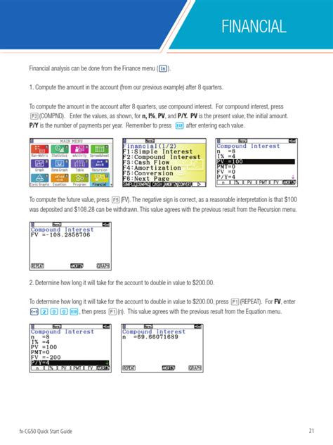 09 Casio Quickstartguide Fx Cg50 Financial Pdf